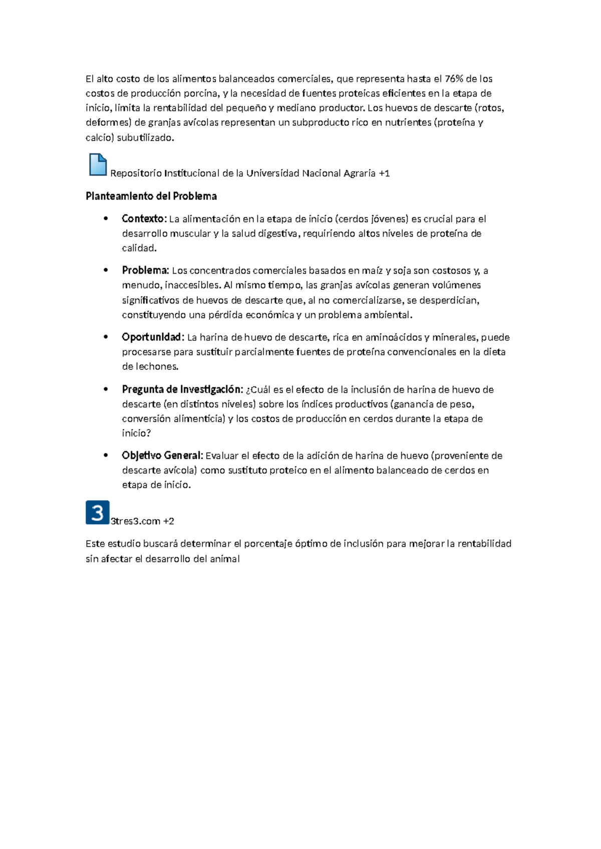 Evaluación de la Harina de Huevo en la Dieta de Cerdos (LPX) - Studocu