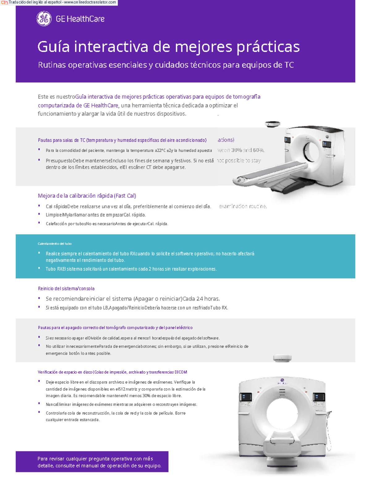 GEHC Services CT Care Guide pdf - v1 - Guía interactiva de mejores ...
