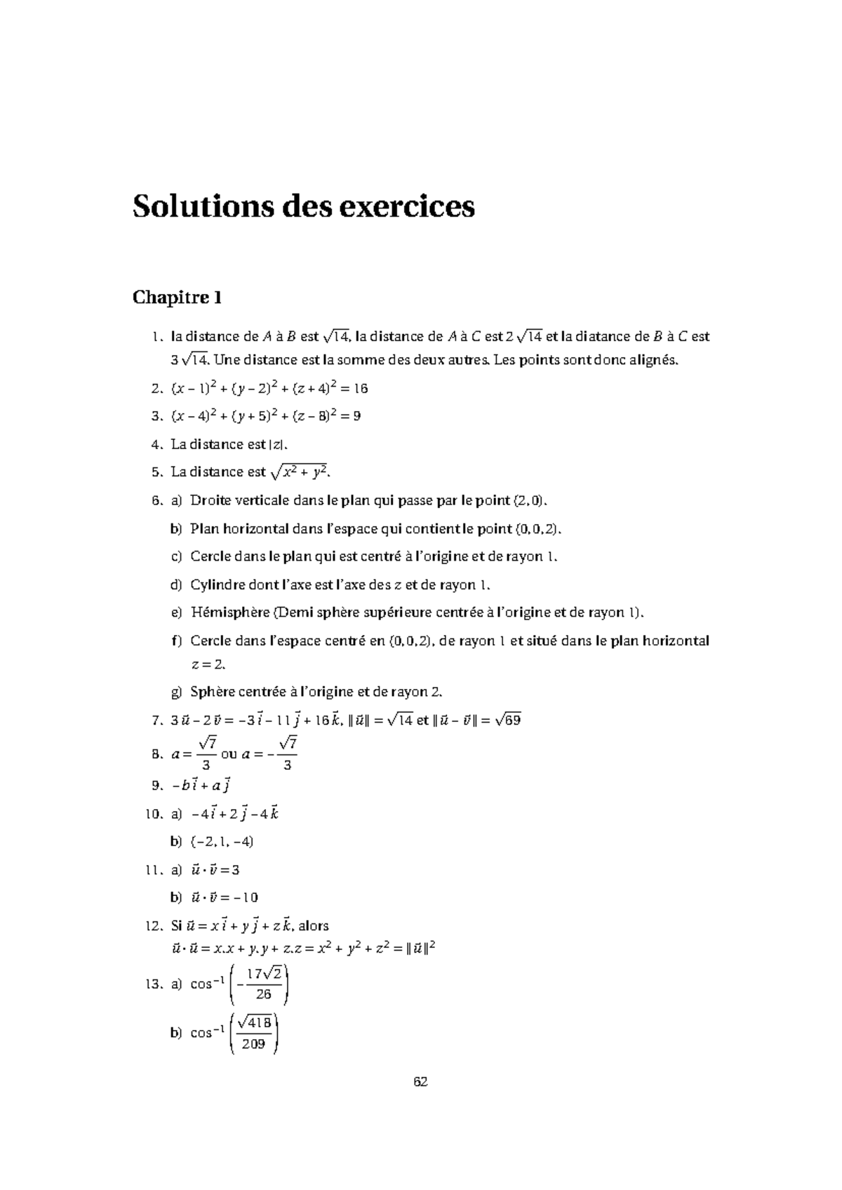 MAT 472 Notes de cours Partie 1 Solutions - Solutions des exercices ...
