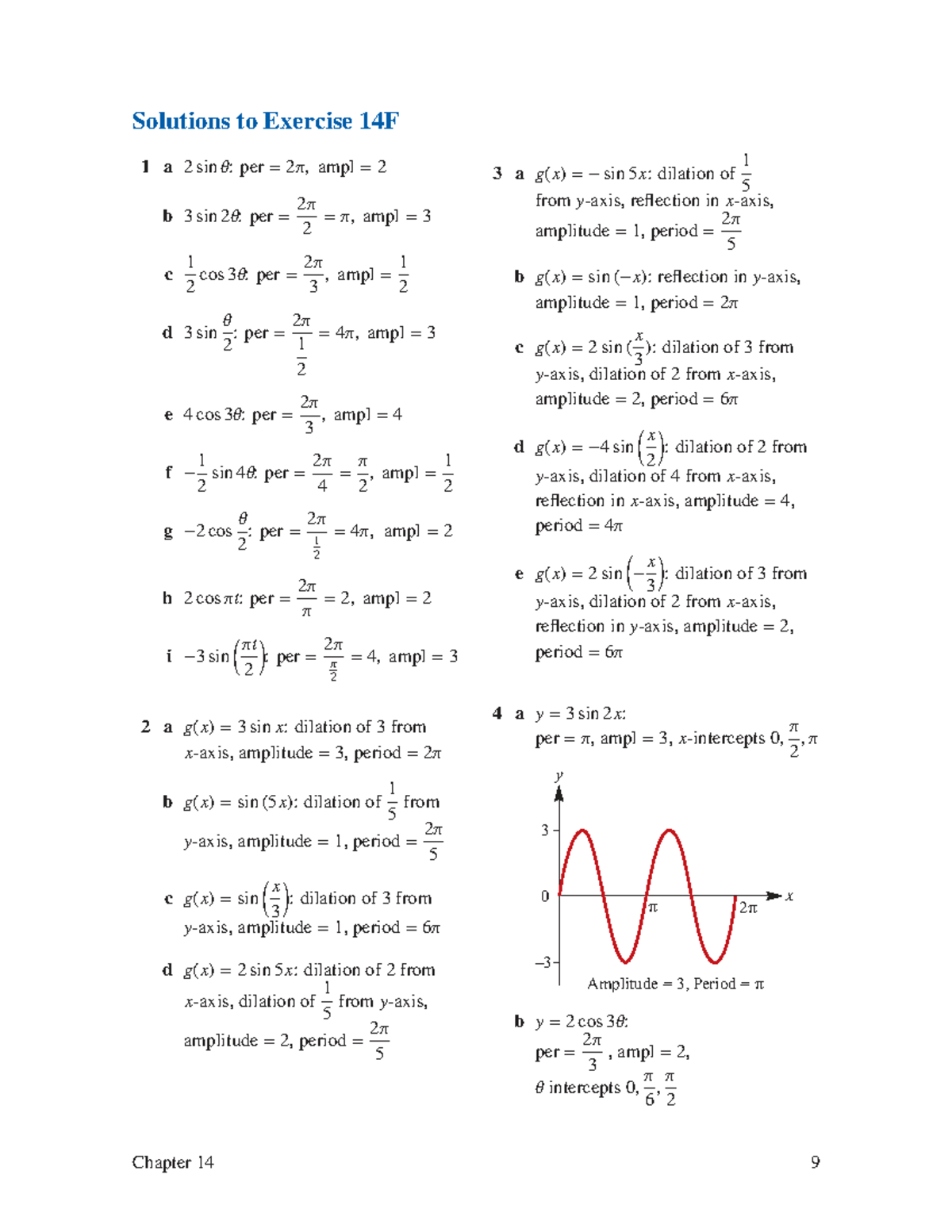 Chapter 14 Worked Solutions: Exercises 14F to 14N - Studocu