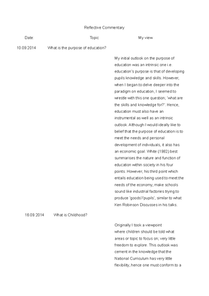 PGCE Assignment 3 (reflection) - final - ASSIGNMENT COVER SHEET 2016 ...