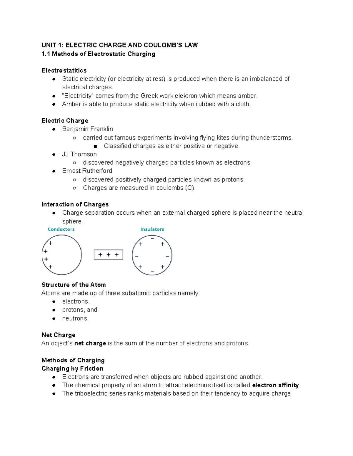 Physics Reviewer V2: Electric Charge, Coulomb's Law & Electric Flux ...