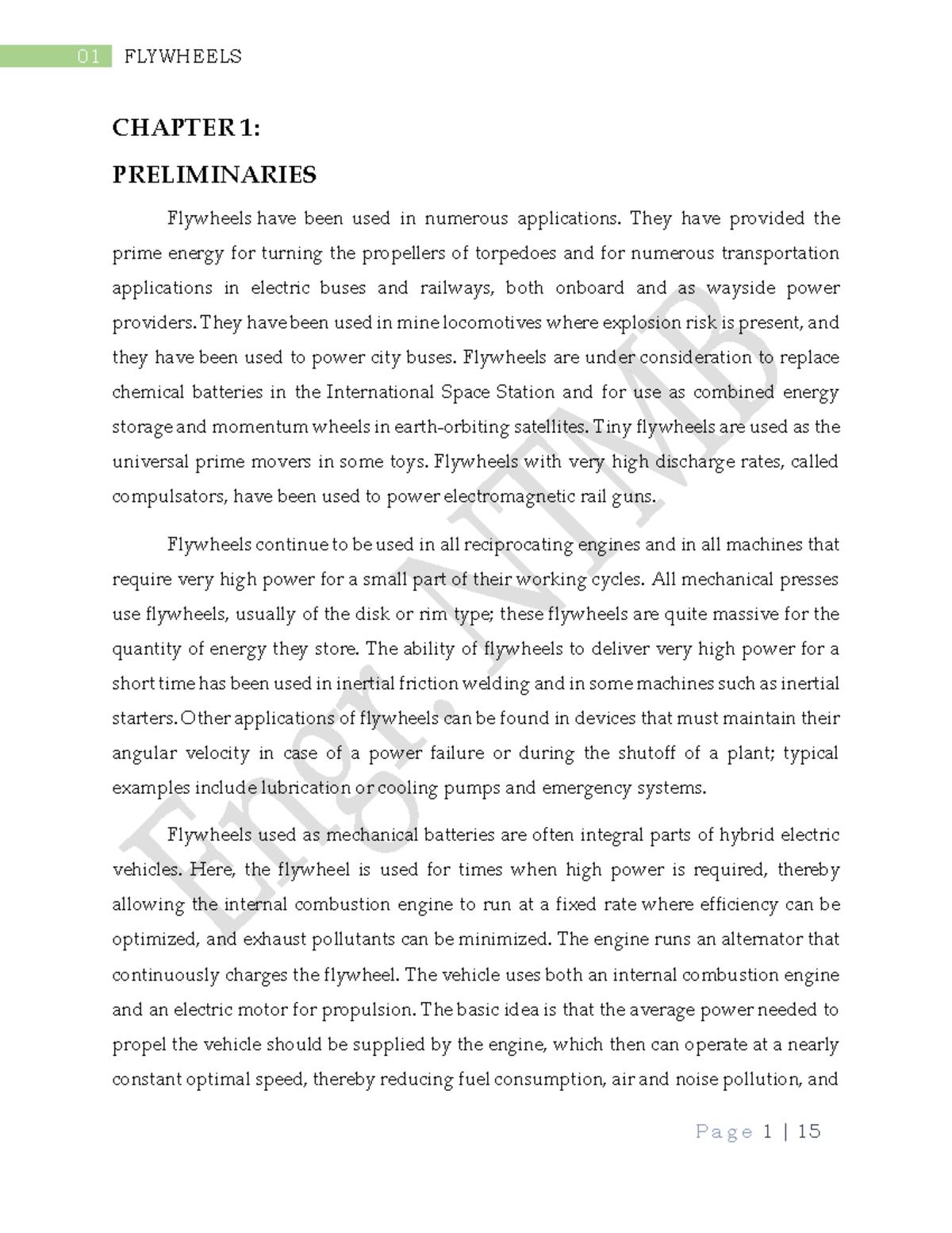01 Flywheels - Machine Design 2: Chapter on Principles and Applications ...
