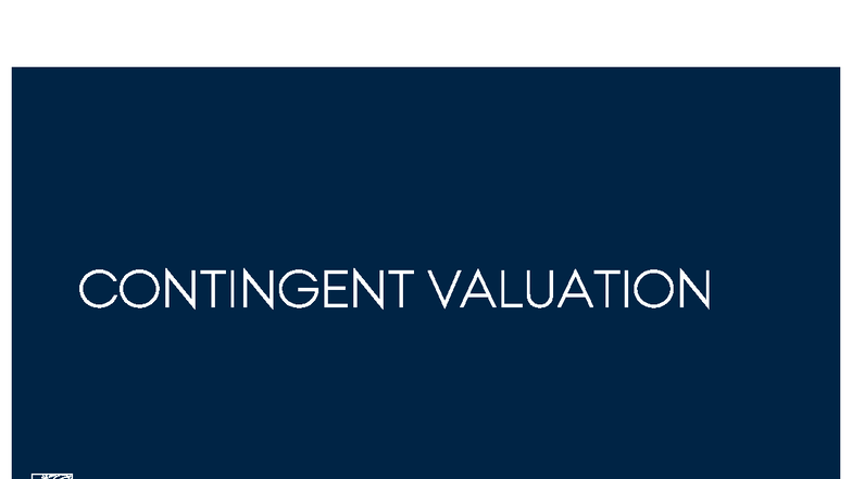 Contingent Valuation Methods - Notes for DEB Economics Course - Studocu