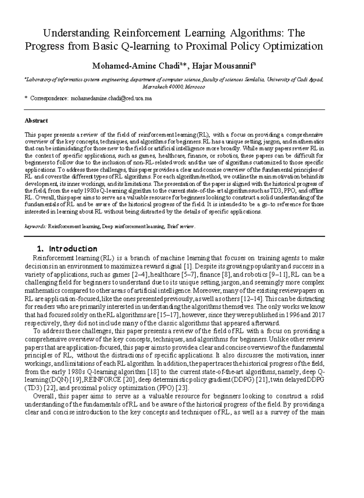 Understanding Reinforcement Learning Algorithms: From Q-Learning to PPO ...