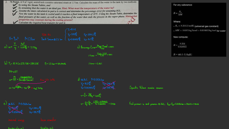 Final Exam Prep - Thermodynamics Concepts and Calculations - Studocu