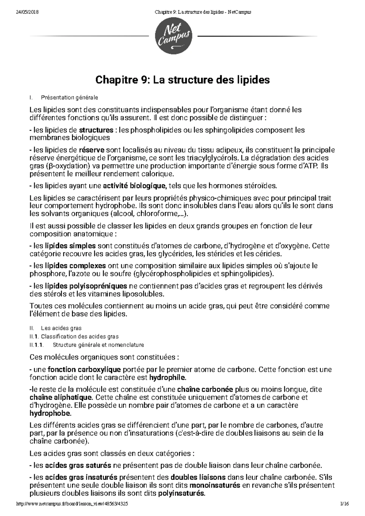 Chapitre 16 Le système digestif les organes annexes - Chapitre 16: Le ...