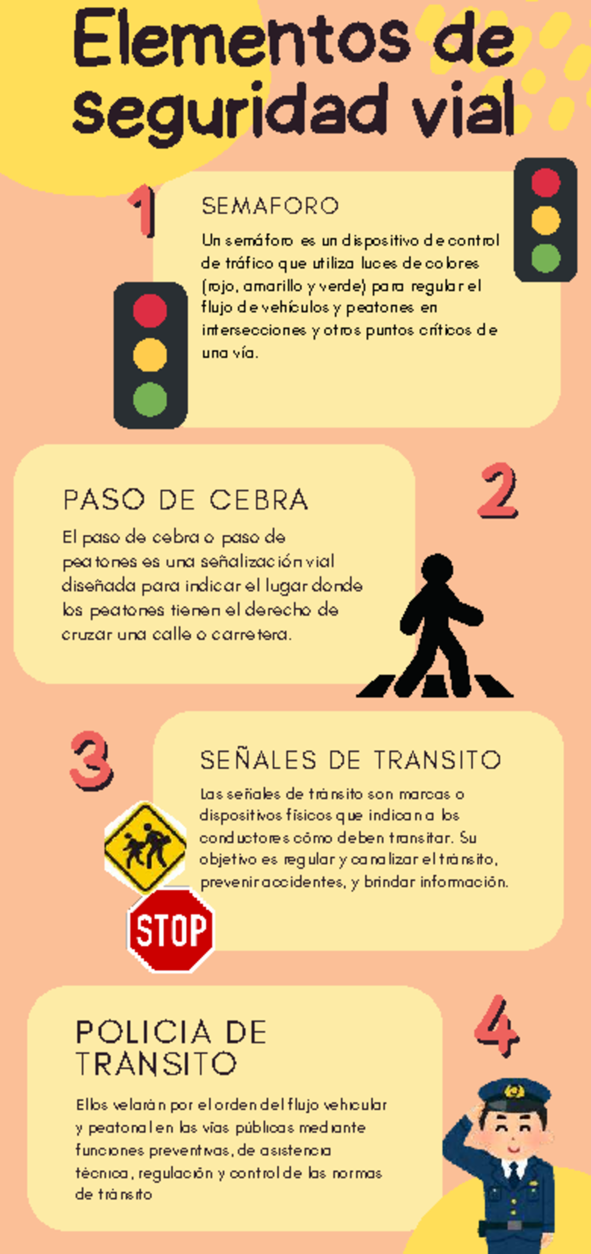 Elementos de Seguridad Vial: Semáforos y Señales de Tránsito - Studocu