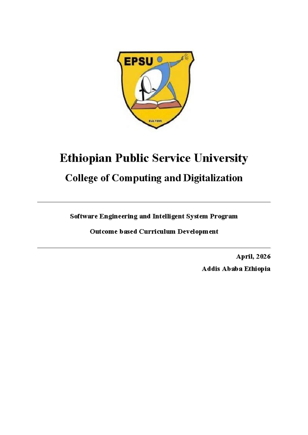 SEIS Program Outcomes and Curriculum Development Update - April 2026 ...
