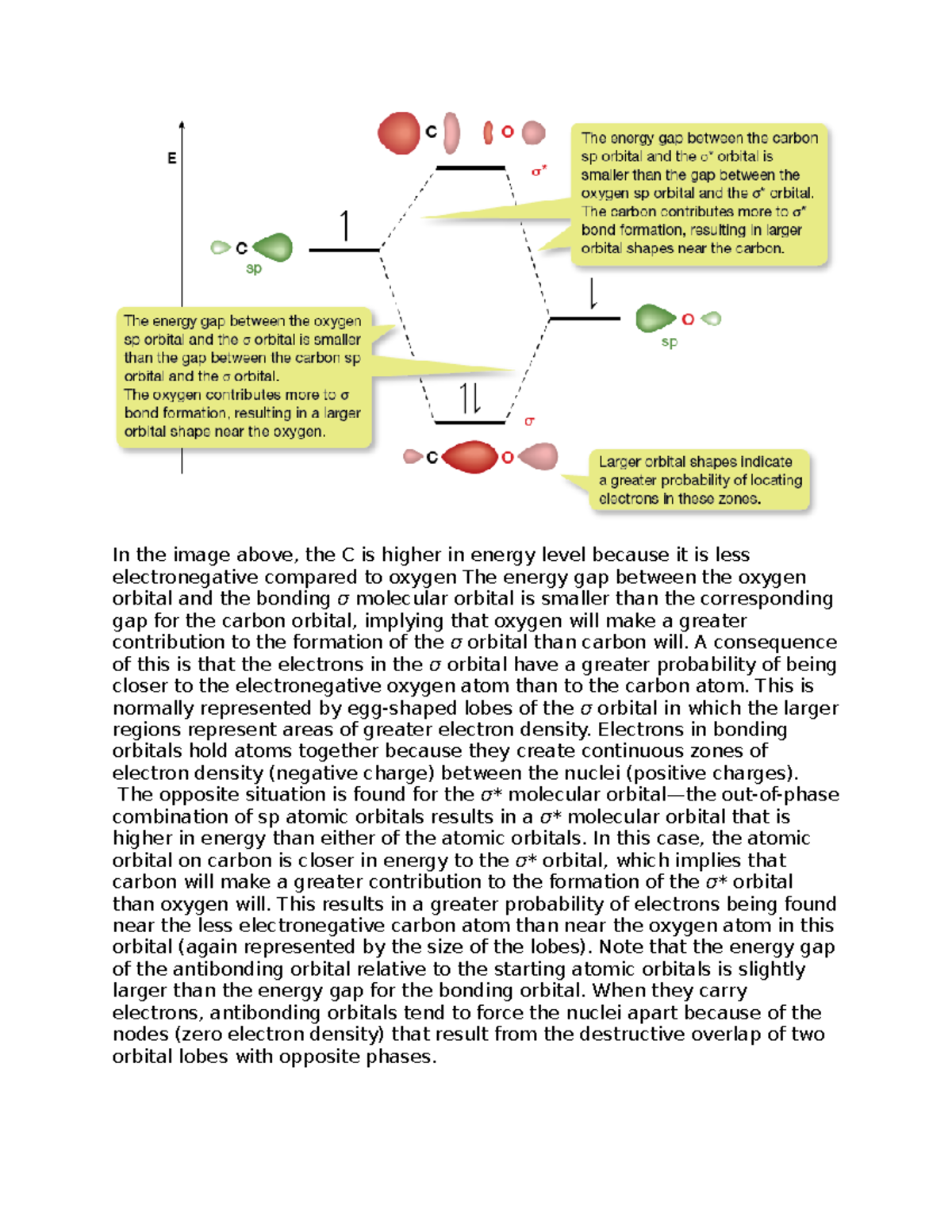 Orgo 1 Review for Orgo 2: Energy Levels & Intermolecular Forces - Studocu