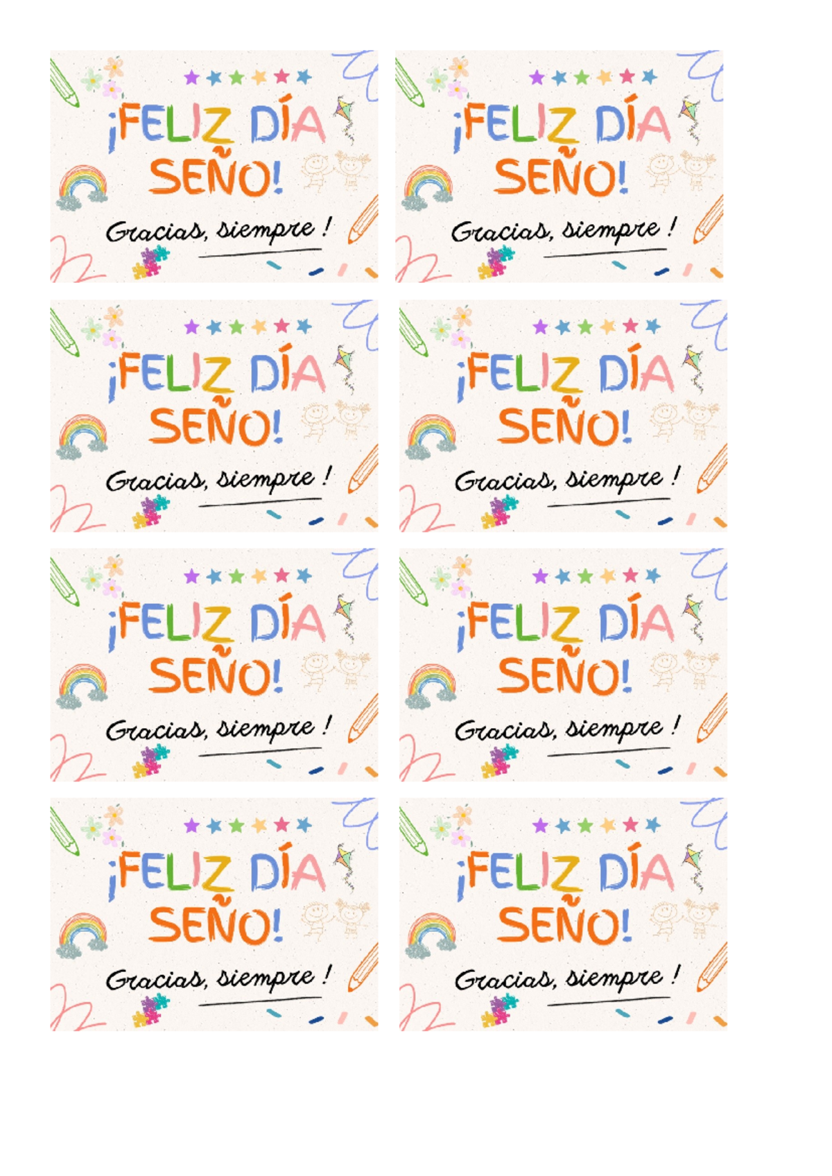 Feliz Día Seño - Celebración y Agradecimientos - Studocu