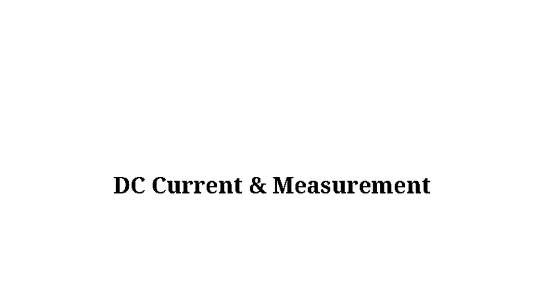DC Current Measurement: Understanding Basics and Instruments - Class 12 ...
