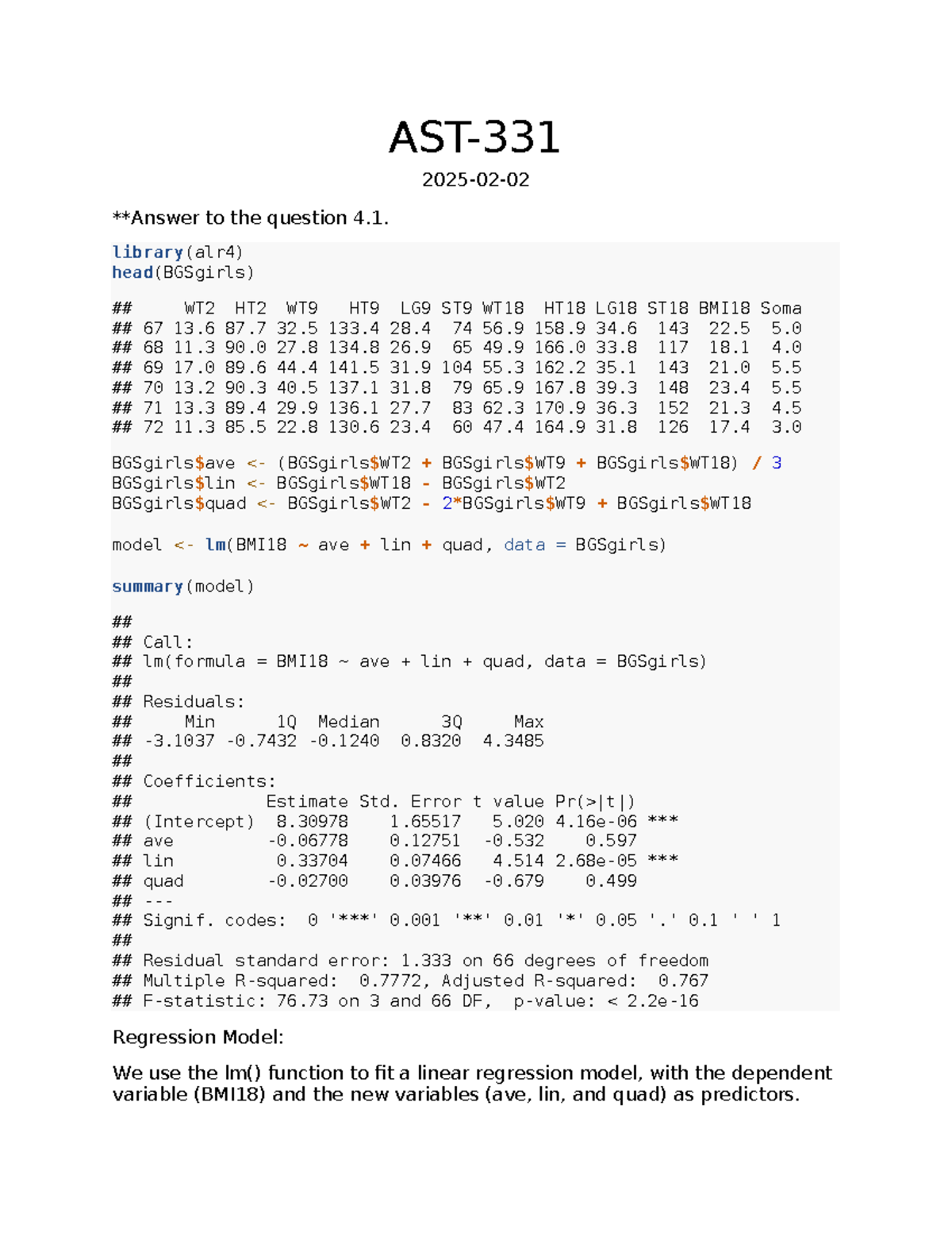 Assignment - AST- 2025-02- **Answer to the question 4. library(alr4 ...