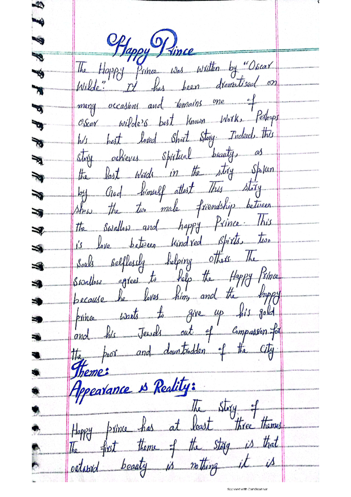 Critic of Happy Prince - Happy Prince The Happy Prince was written It ...