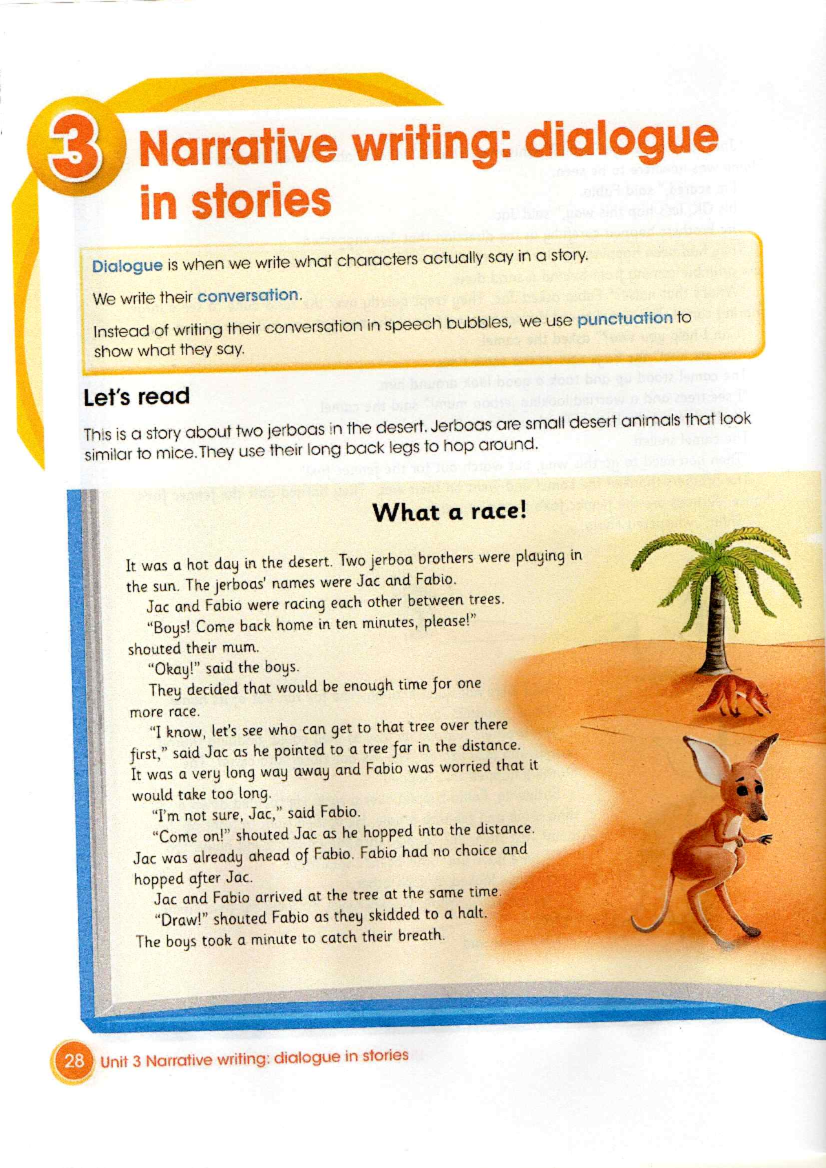 Unit 3: Narrative Writing - Dialogue in Stories - Studocu