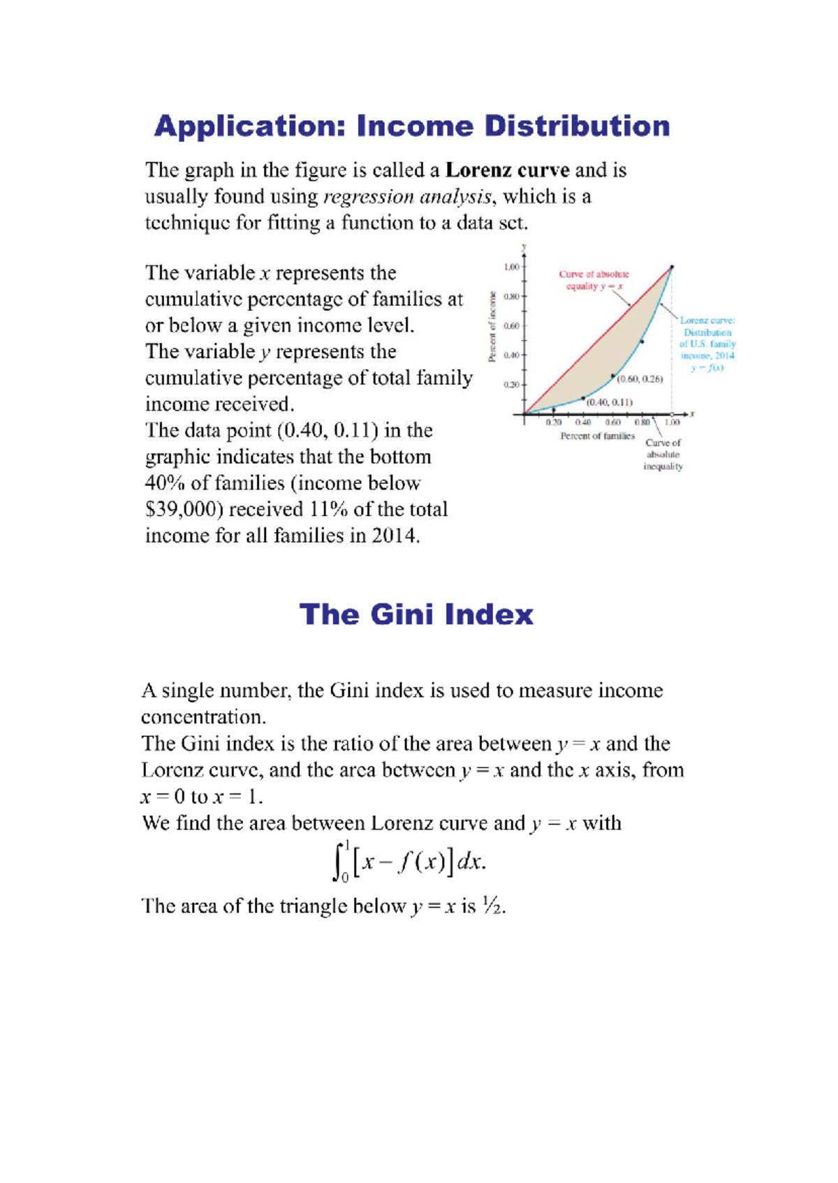 Application: Income Distribution Analysis and Gini Index Insights - Studocu