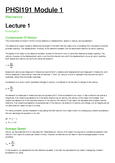 Physics - PHSI191 - Otago - Studocu