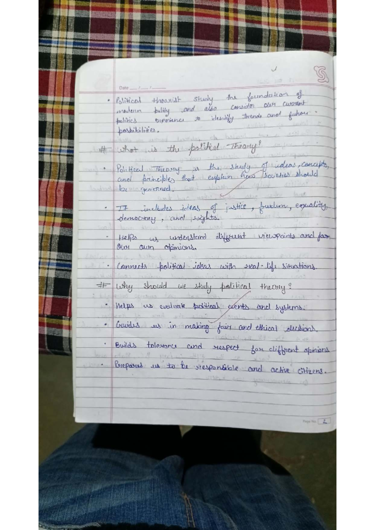 Class 11 Political Theory Chapter 3: Equality Notes and Insights - Studocu