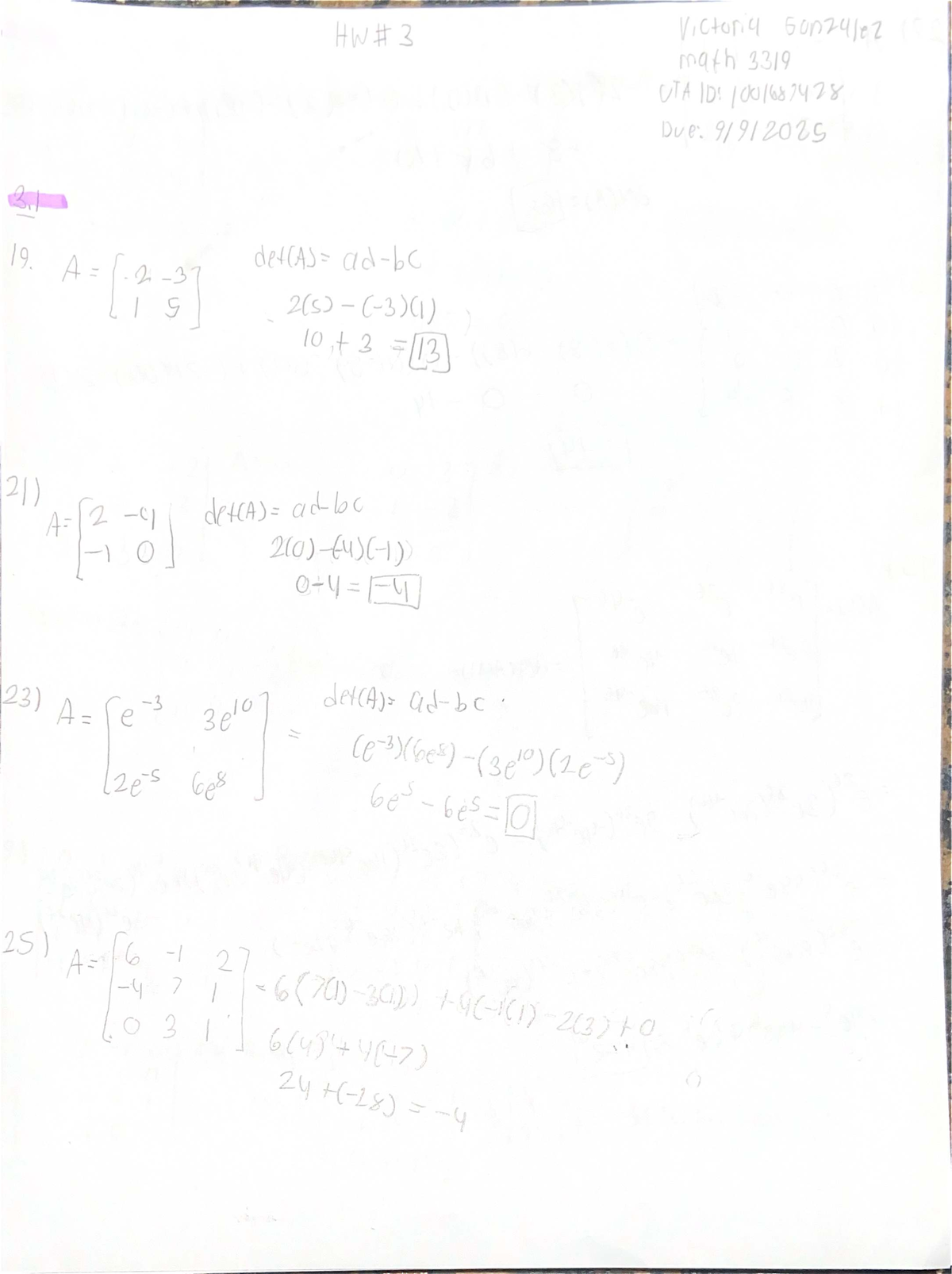Math 3319 - Homework 3: Chapters 2 to 4 Solutions - Studocu