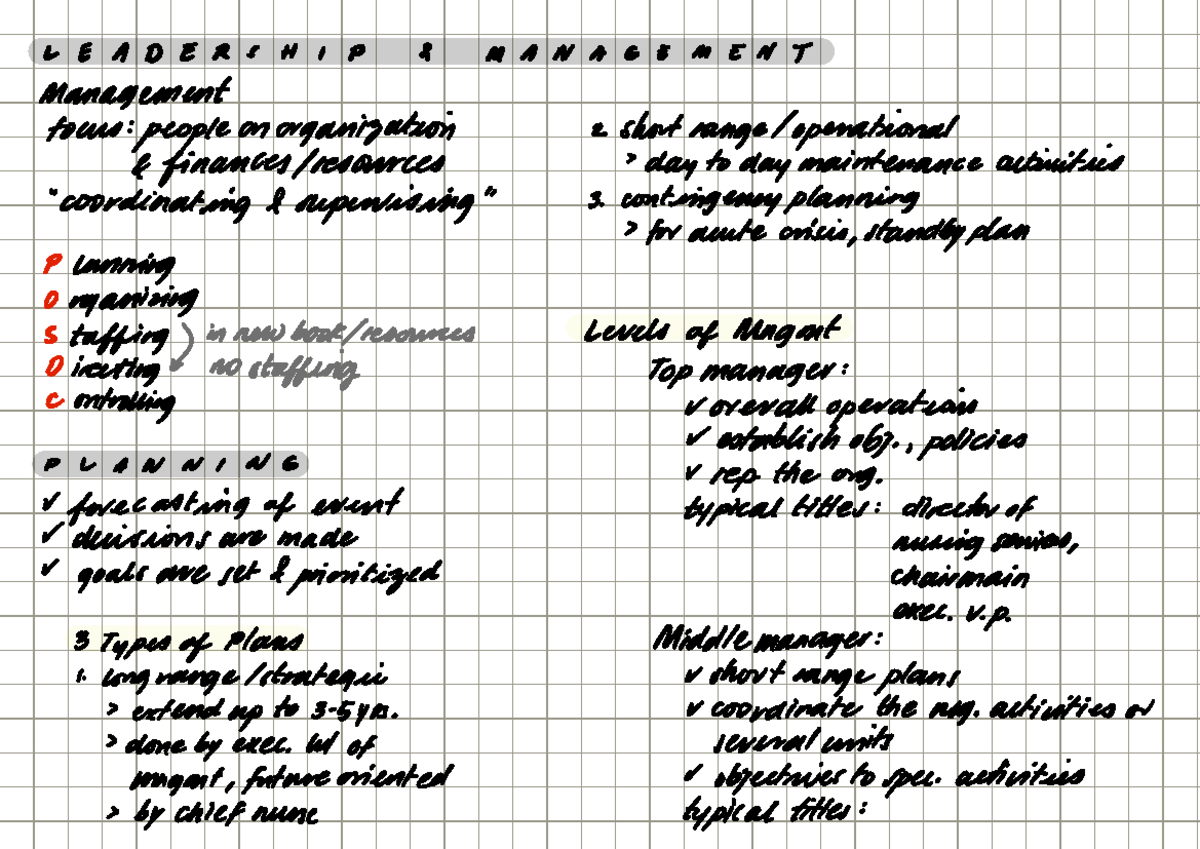 LEADERSHIP MANAGEMENT: Overview of Management Principles and Practices ...