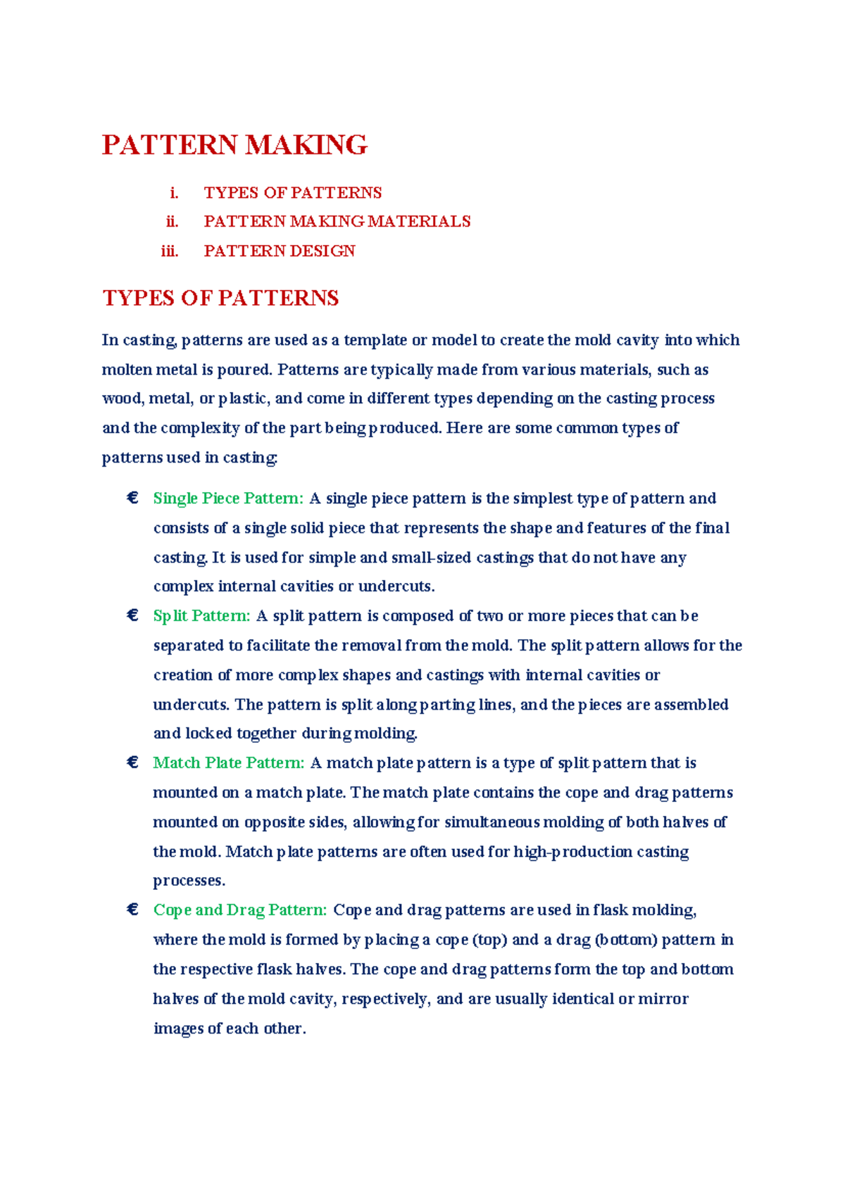 Topic 4: Pattern Making - Design of Prototypes and Materials - Studocu