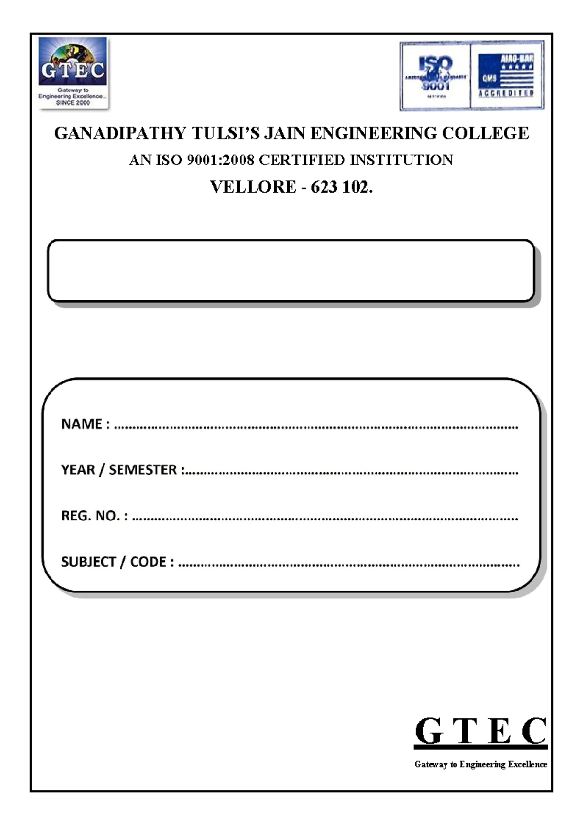 Python lab manual - GANADIPATHY TULSI’S JAIN ENGINEERING COLLEGE AN ISO ...