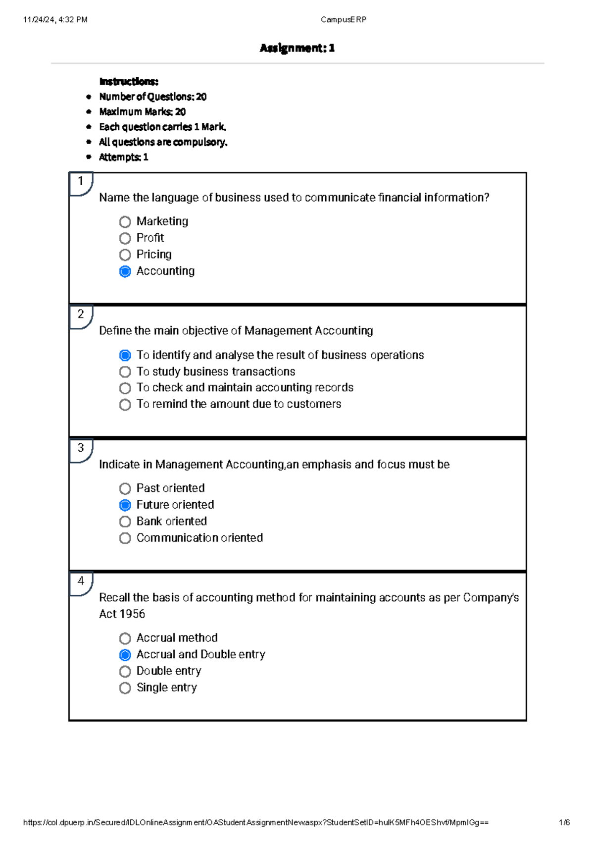 OMBC-103 Management Accounting: Assignments 1 & 2 Overview - Studocu