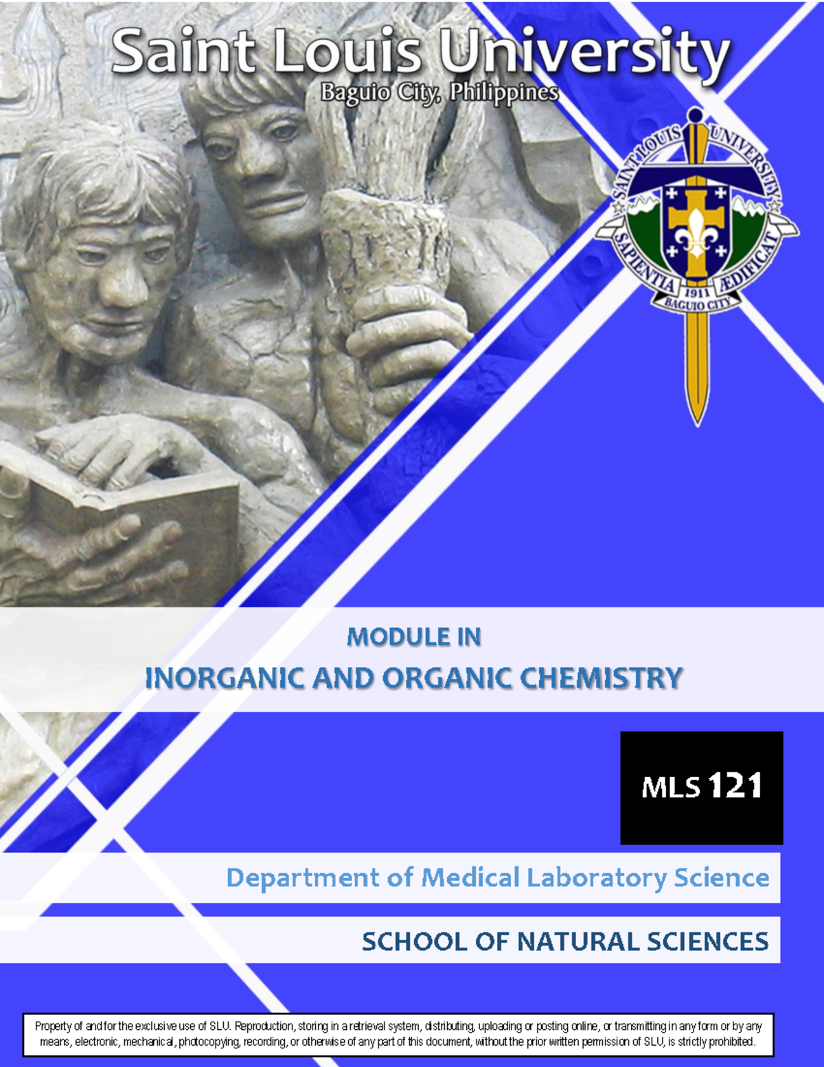 Module 1: Inorganic and organic chemistry concepts for MLS 121 - Studocu
