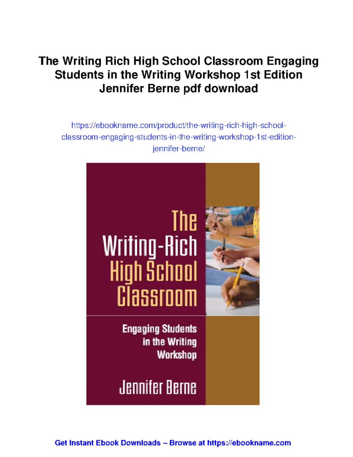 High School Writing Workshop: Engaging Students in Writing Process ...