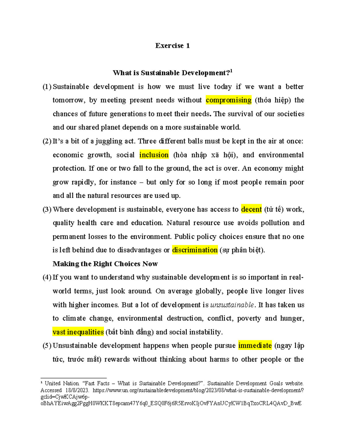 Sustainable Development Overview: Key Concepts and Challenges (Course ...