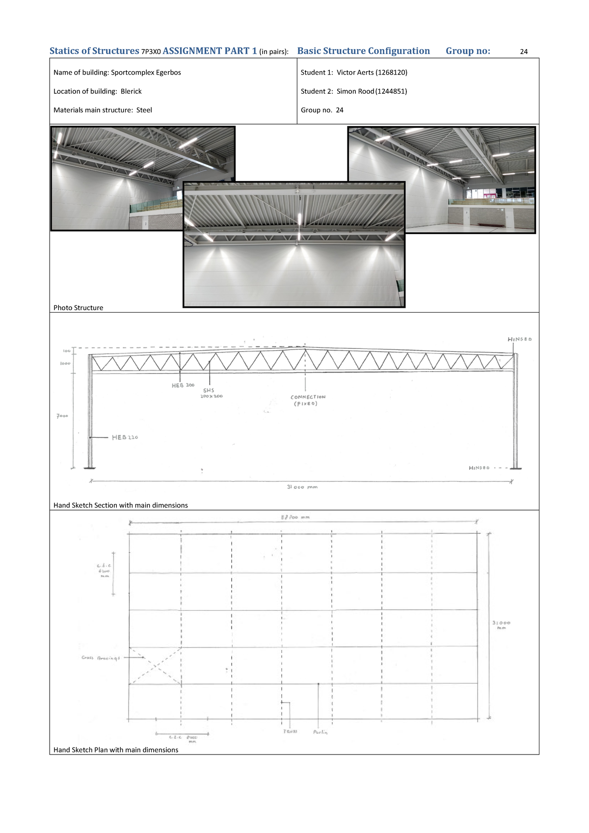Sub-assignment 1-4 Victor Aerts Simon Rood - Statics of Structures ...