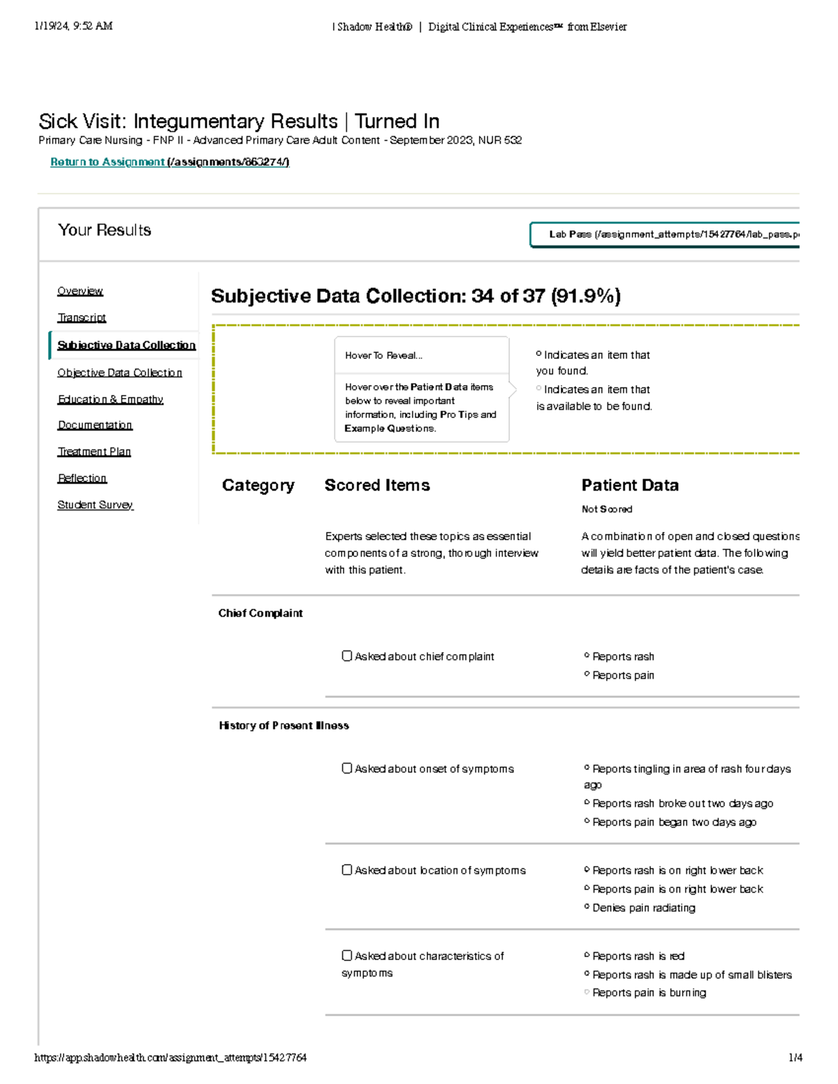 Integumentary System Case Study - NUR 532 - Advanced Care Analysis ...