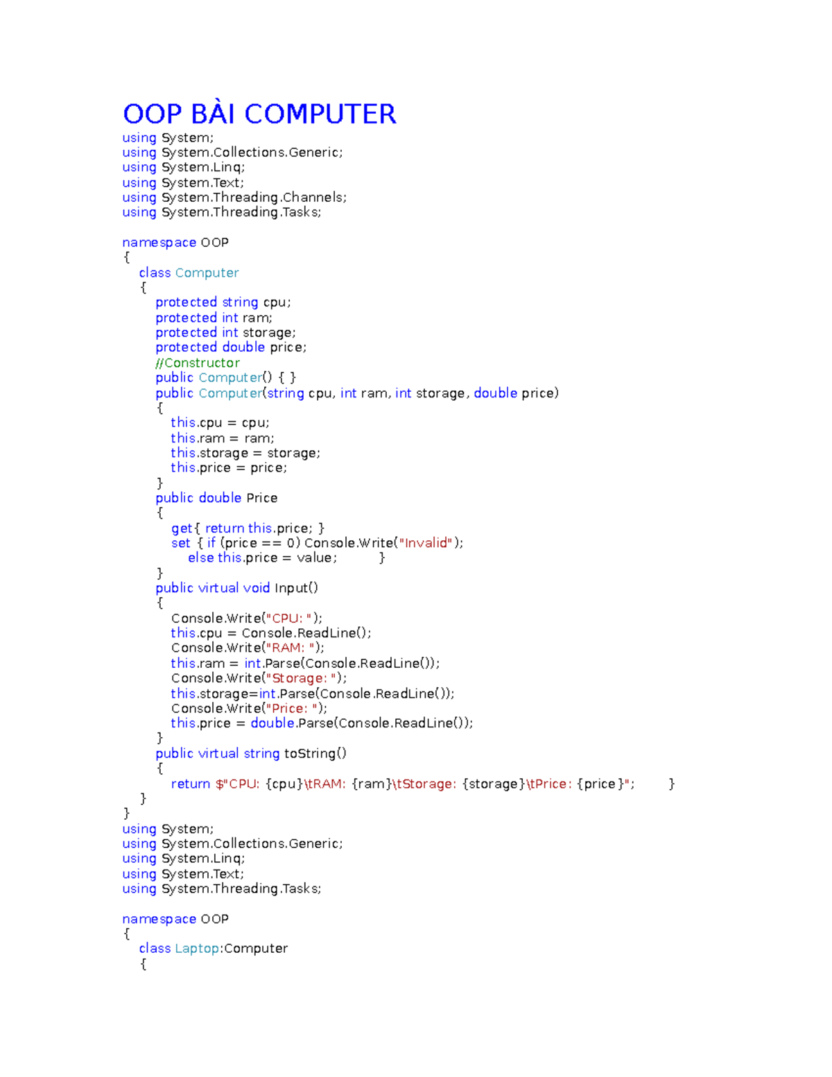 Using System - hhh - OOP BÀI COMPUTER using System; using System ...