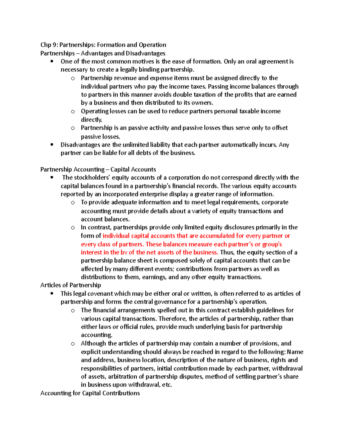 Chp 9- Partnerships- Formation and Operation - Chp 9: Partnerships ...