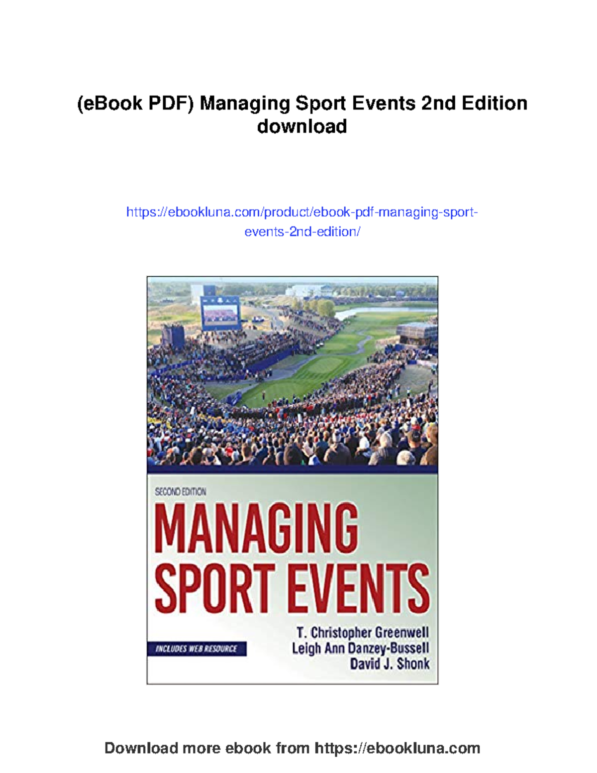 Managing sport events: A comprehensive guide to planning and execution ...