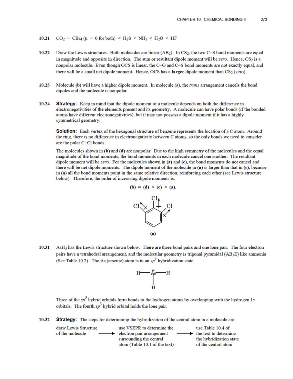 CH 10: Chemical Bonding - Lewis Structures & Dipole Moments (CHEM 273 ...
