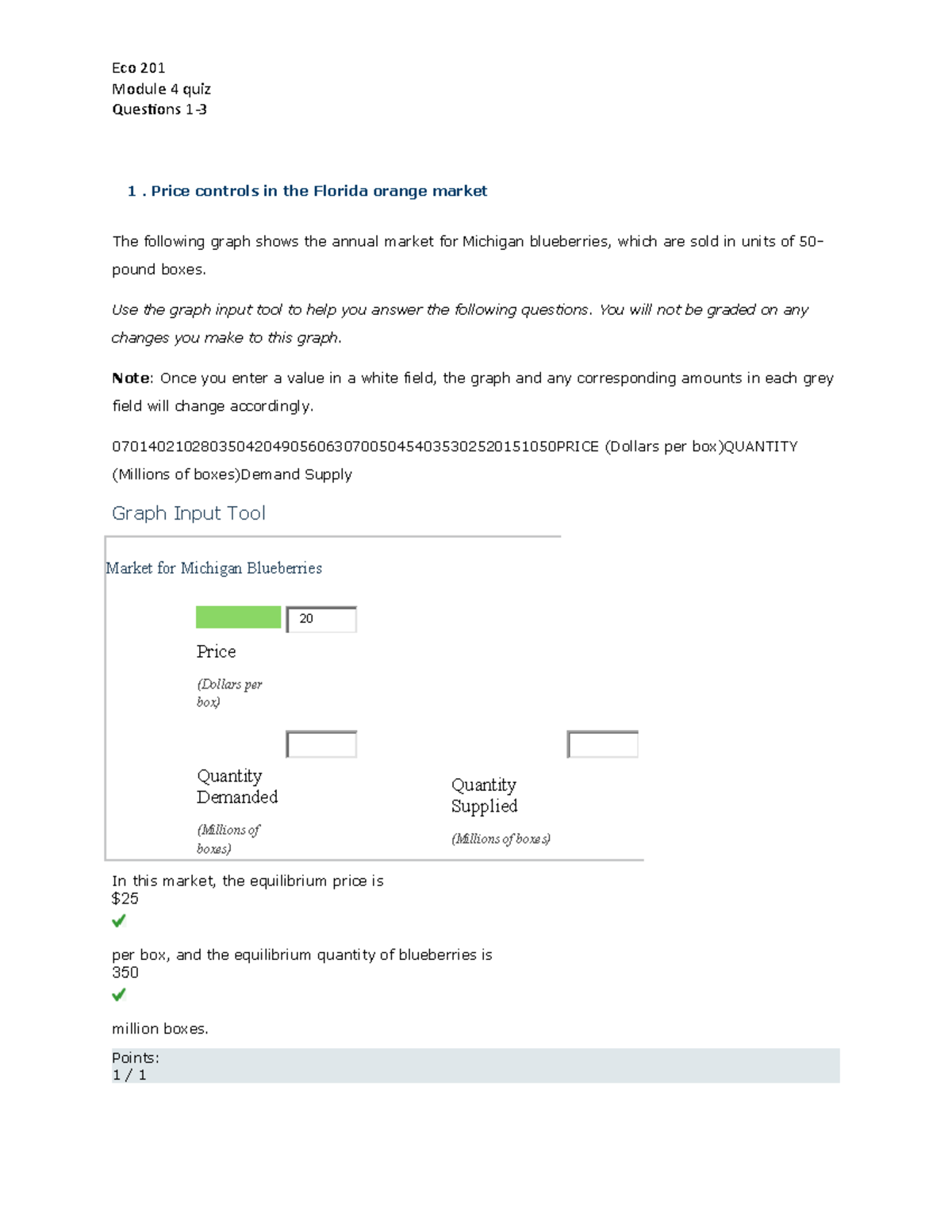 Eco201 - Module 4 Quiz Notes on Price Controls and Tax Burden - Studocu