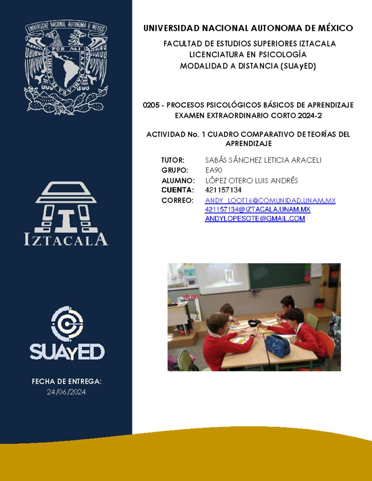 Extra Corto Act1 Cuadro Comparativo Lopez Otero Luis Andres EA90 - 0 UNIVERSIDAD NACIONAL ...