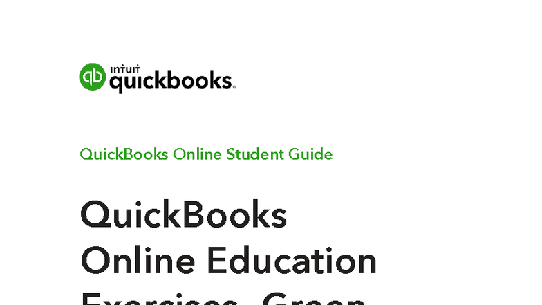 QuickBooks Online Education: Exercises for Tree Landscapes (QBO 101 ...