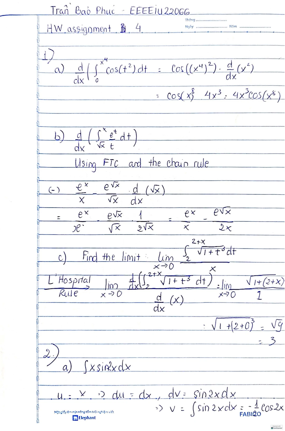 HW Assignment 4 Calculus 1 (MA001IU) Due June 16, 2025 - Studocu