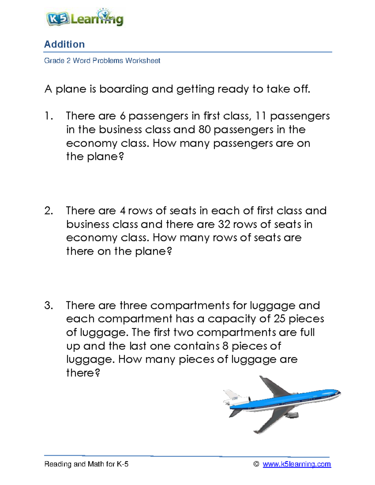 Grade 2 Addition Word Problems Worksheet - Studocu