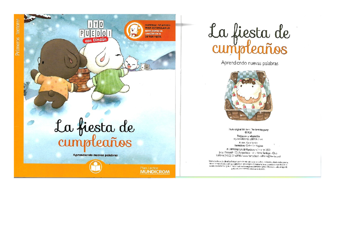 Libro fiesta de cumpleaños - i Y 0 MATERIAL DE APOYO PARA ESTIMULAR LA ...