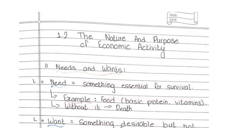 Economic Activity: Understanding Needs, Wants, and Economic Welfare ...