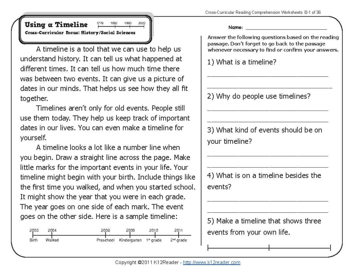 Reading Comprehension Worksheets: Focus on Sciences and Life Science ...