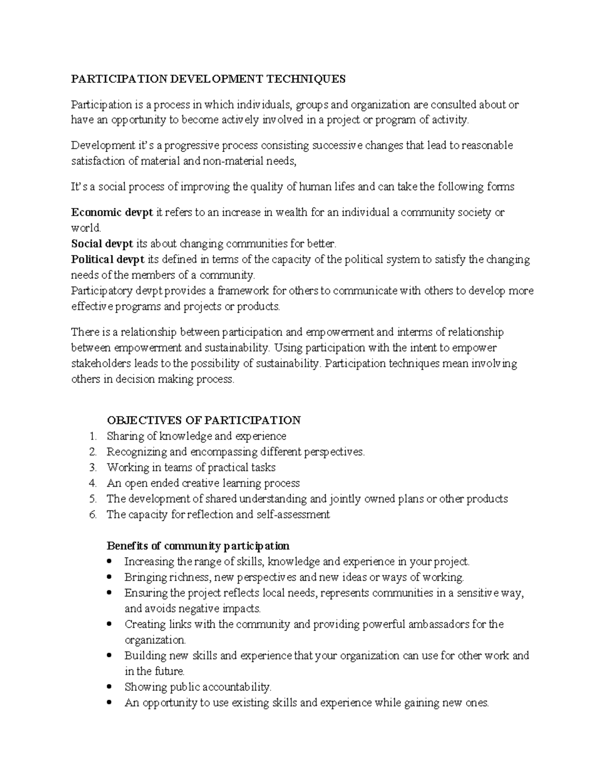 Participation Development Techniques: Engaging Communities Effectively ...
