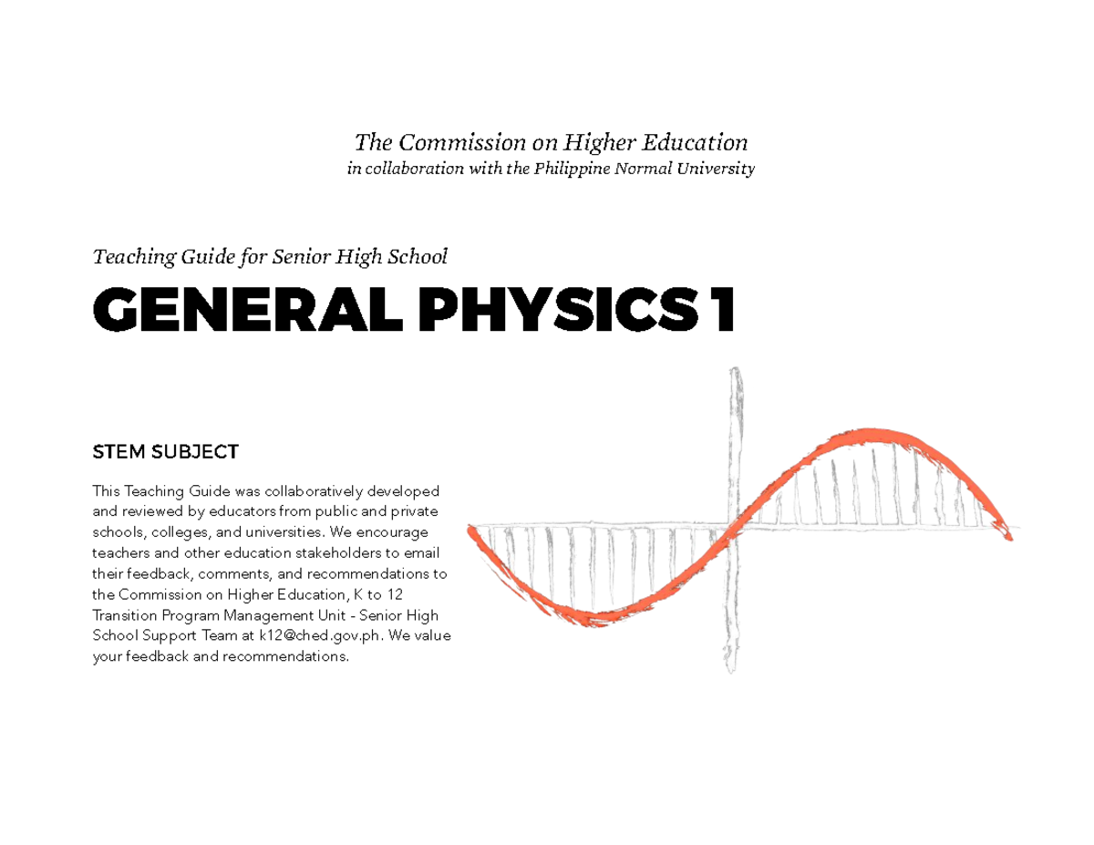 General Physics 1 Lab & Lecture Notes (STEM) - Teaching Guide - Studocu