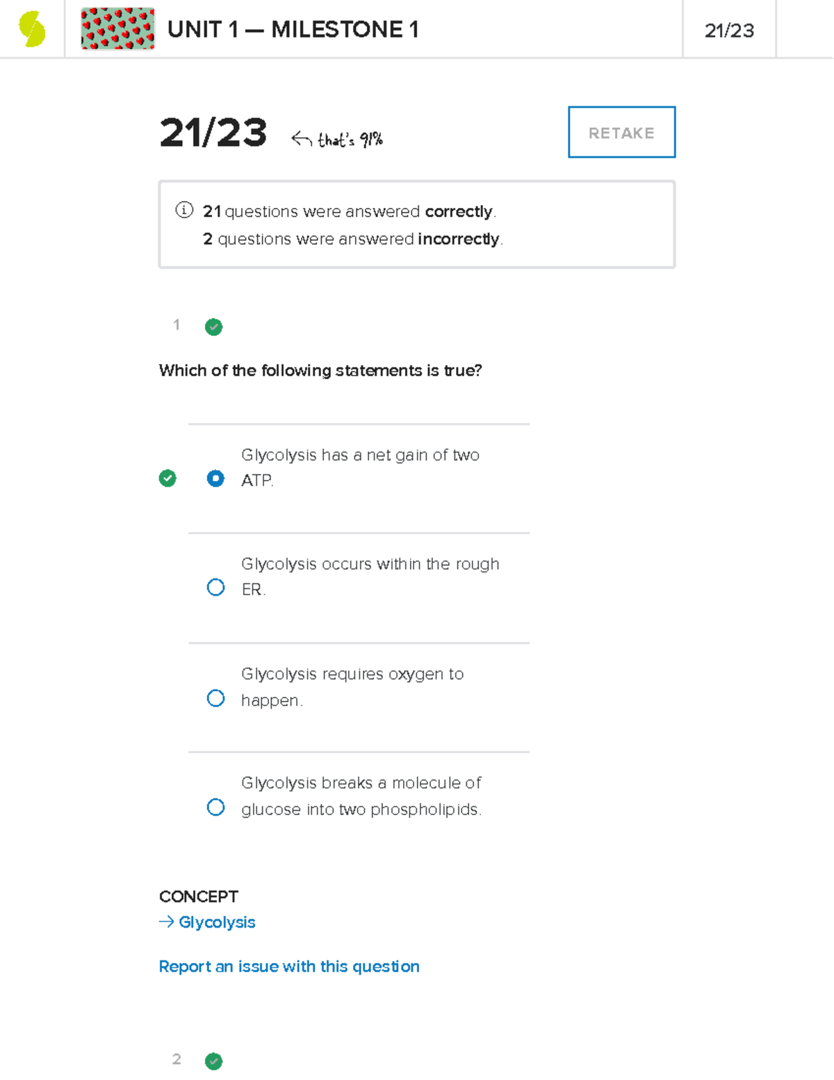Biology 101 - Milestone 1 Review Notes: Key Concepts and Questions ...