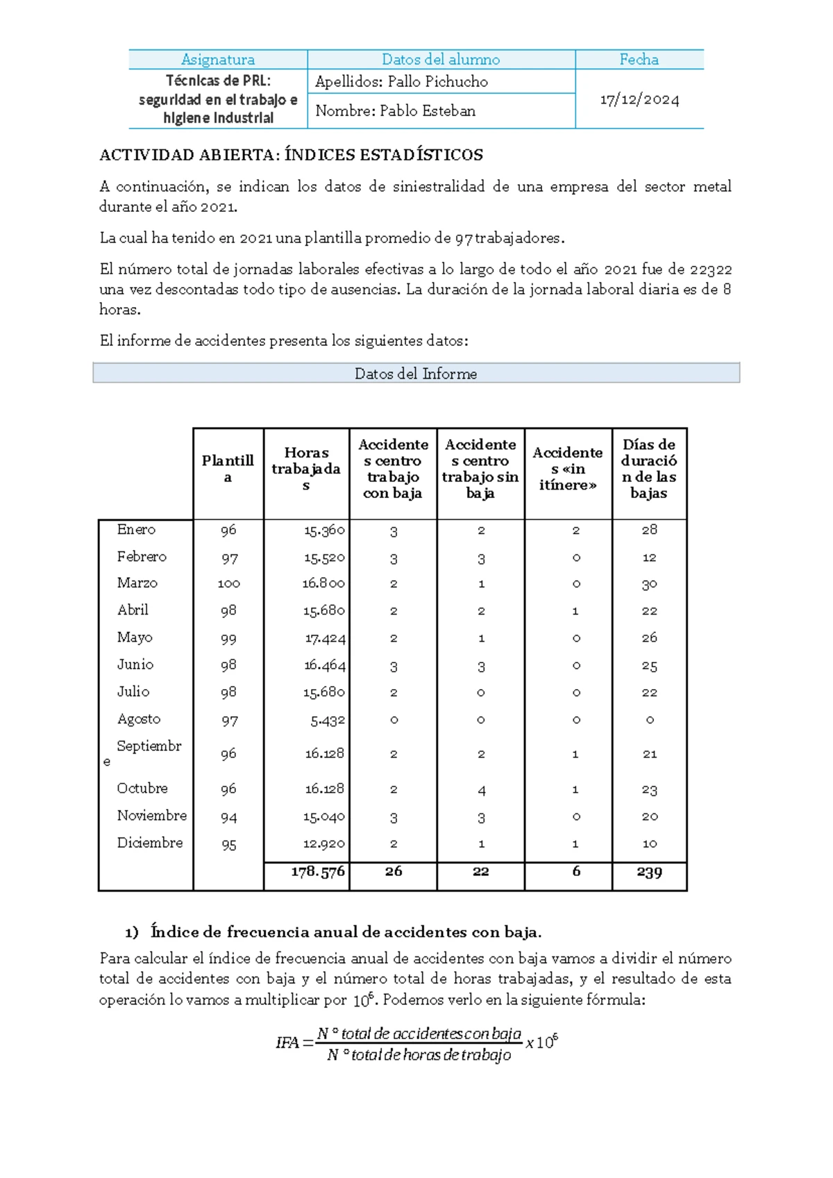 Fundamentos de Técnicas de Mejora en Prevención Laboral - Bodegas ...