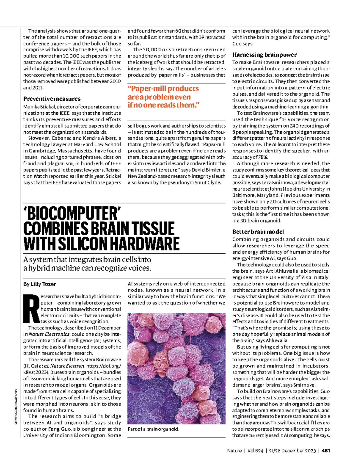Biocomputer Development: Integrating Brain Organoids with AI Tech ...