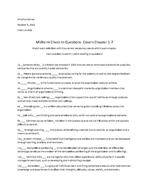 HSM 146-Case Study 2-Chart Audit - Go! Knowledge Activity: Introduction ...